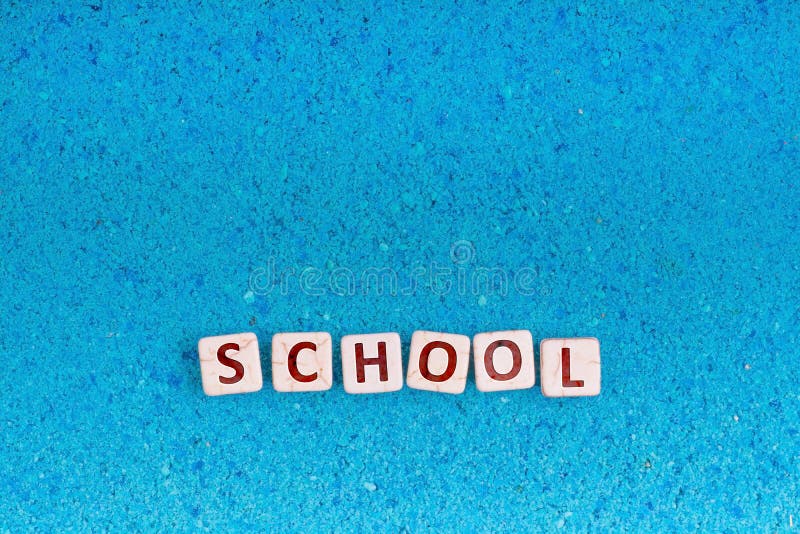 School word on stone stock image. Image of graduation - 120246701