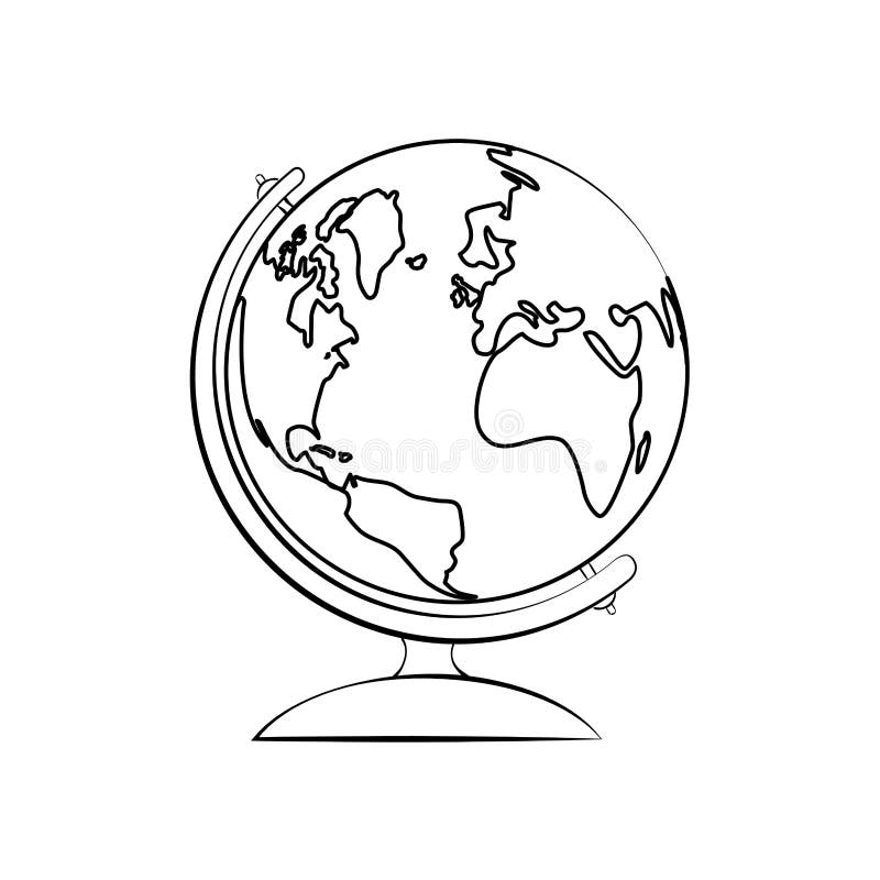 School world globe stock illustration. Illustration of school - 82316456
