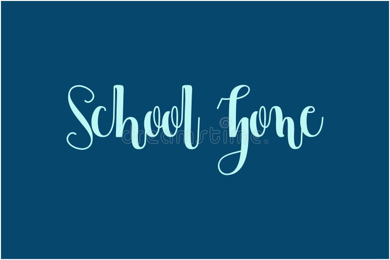 School Zone Elegant Typography Lettering Text Vector Design Quote Stock ...