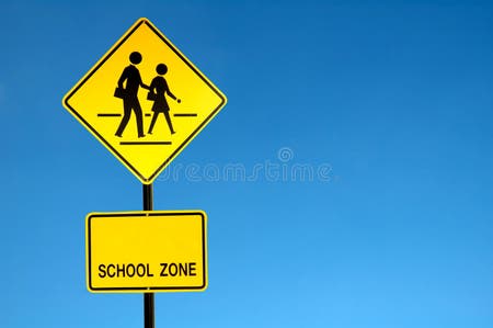 School zone sign stock image. Image of family, design - 16971835