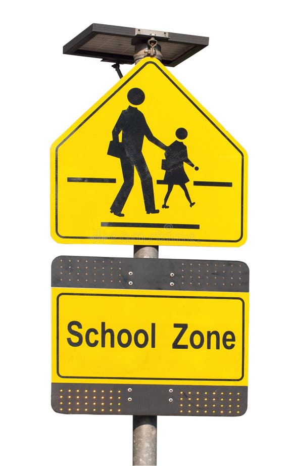 School Zone Sign. stock image. Image of message, safe - 36481397