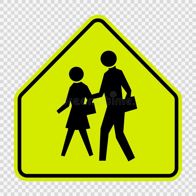 School Zone Symbol Sign Isolate on White Background,Vector Illustration ...