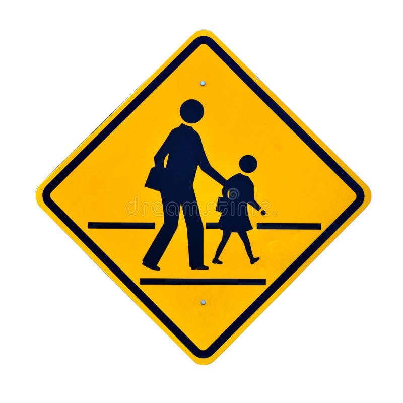 School zone signs. stock image. Image of yellow, area - 30765983