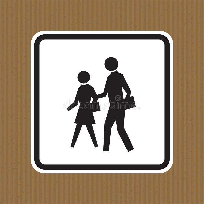 School Zone Symbol Sign Isolate on White Background,Vector Illustration ...
