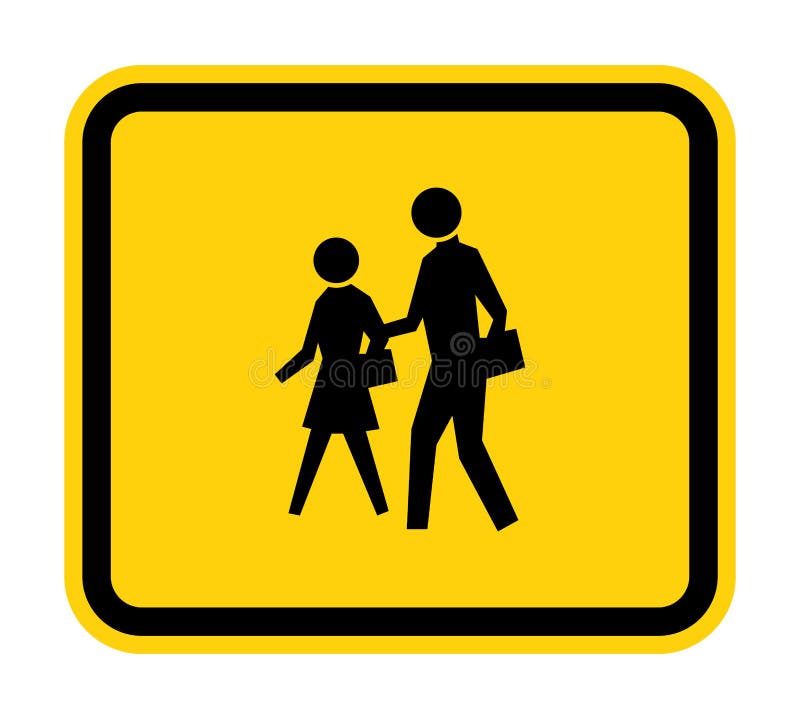 School Zone Symbol Sign Isolate on White Background,Vector Illustration ...