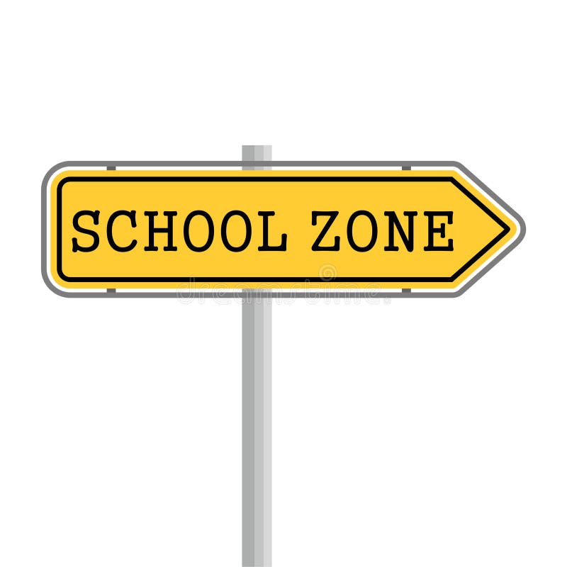 School Zone Traffic Sign Stock Illustrations – 584 School Zone Traffic ...