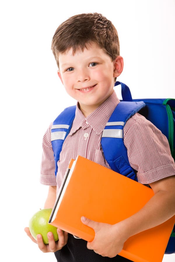 Schoolboy stock photo. Image of person, book, cheerful - 5865650
