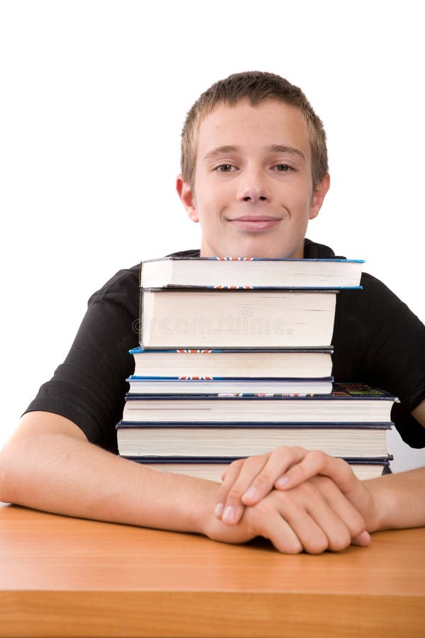 Schoolboy stock photo. Image of school, home, relax, student - 6293210