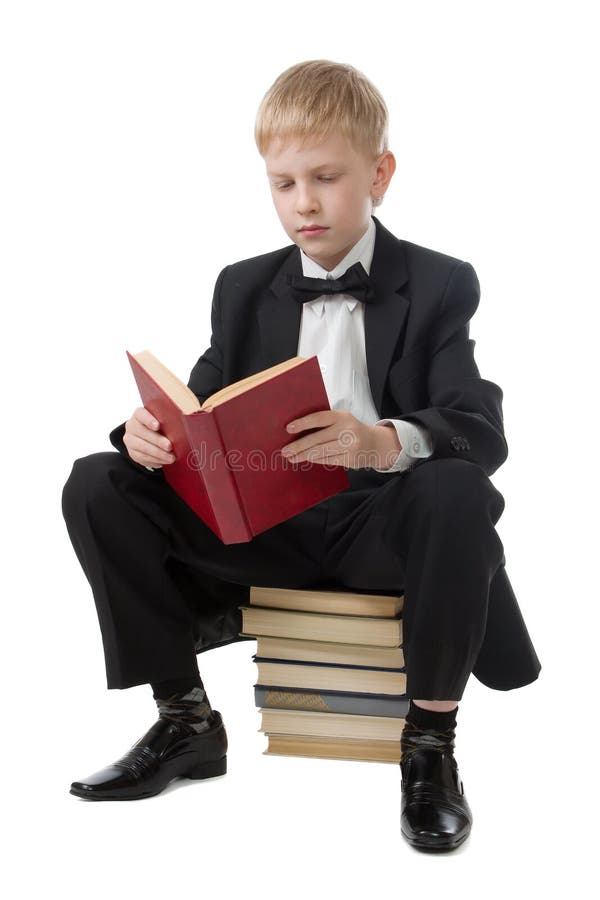 Boy goes to school. stock image. Image of elegance, children - 3278935