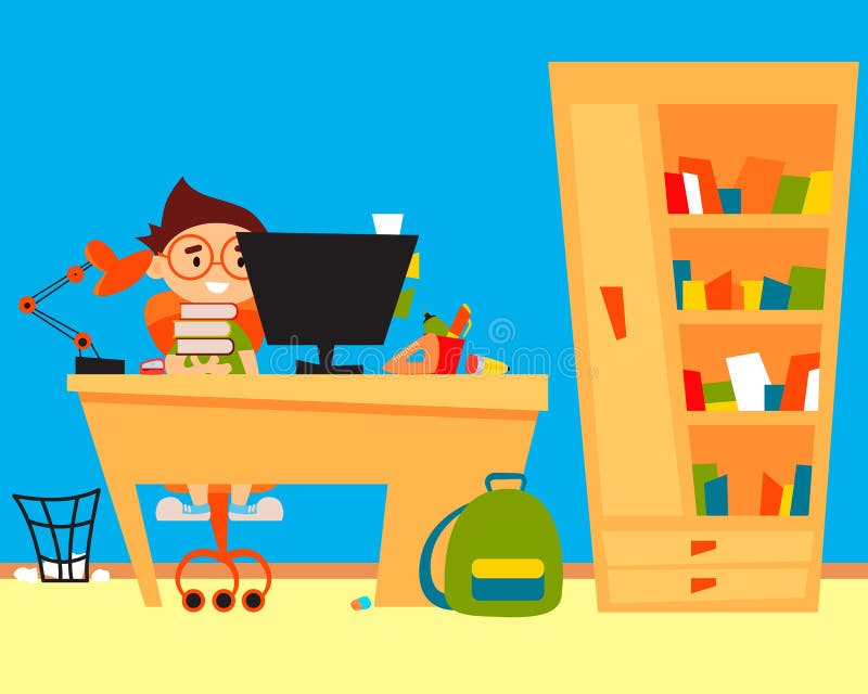 Schoolboy stock vector. Illustration of people, cartoon - 74510368