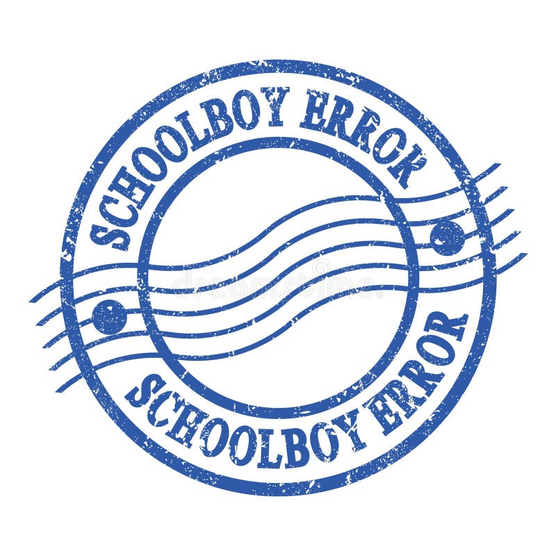 Schoolboy Error Stock Illustrations – 45 Schoolboy Error Stock ...