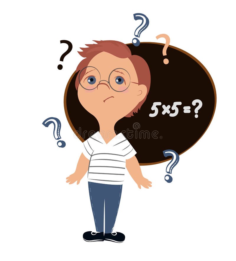 Bad Math Cartoon stock vector. Illustration of mistake - 46979754
