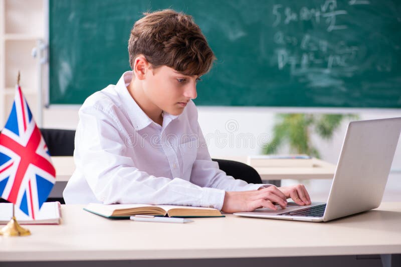 English Schoolboy Thumb Up stock image. Image of language - 155529347
