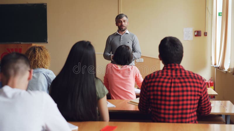 Teenage Boy Answering Phone Call, Arranging Meeting with Friends, Close ...