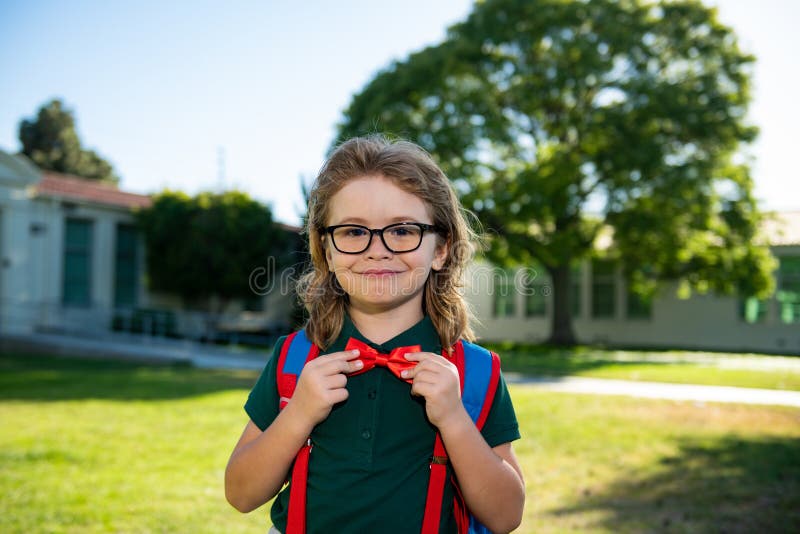 Schoolboy Ready To Study. Education and Learning for Kids. Portrait of ...