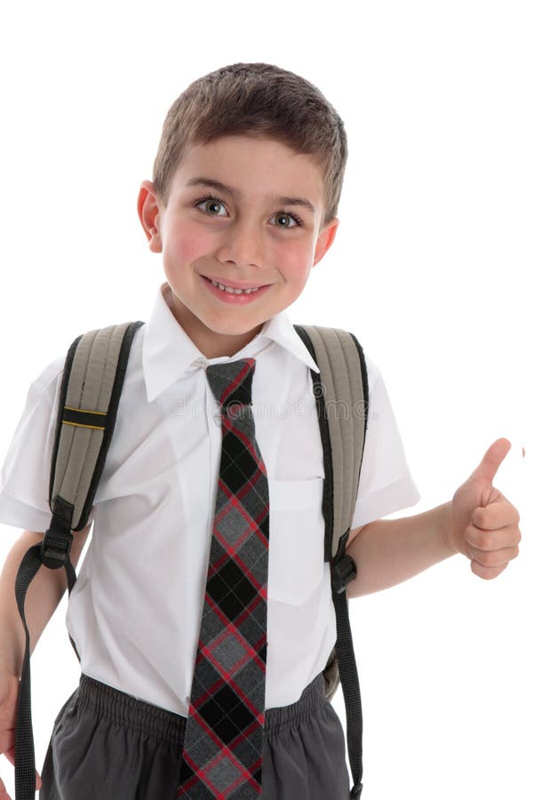Schoolboy thumbs up stock image. Image of great, gesture - 16935937