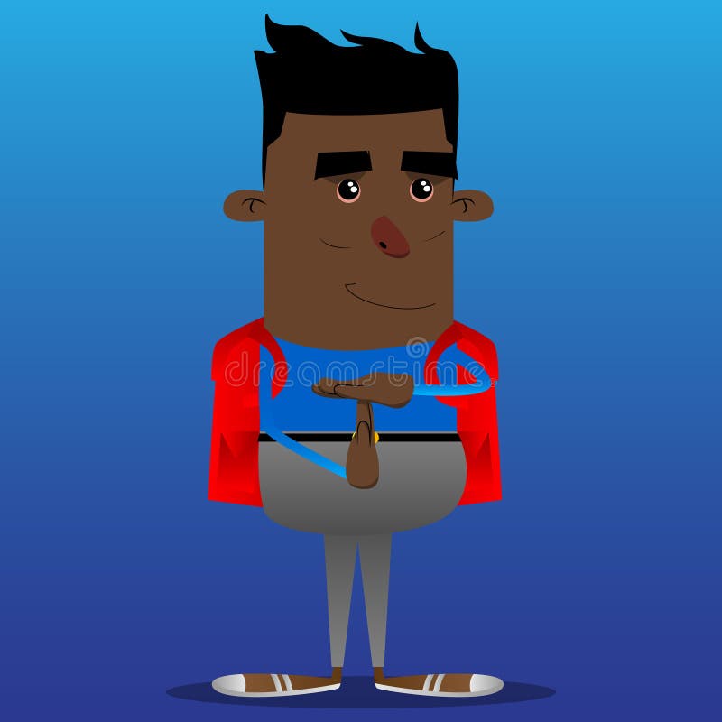 Schoolboy with Time Out Hand Gesture. Stock Illustration - Illustration ...