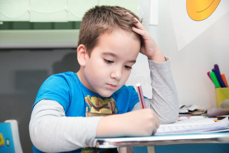 119 Little Boy Writing Using Pen Stock Photos - Free & Royalty-Free ...