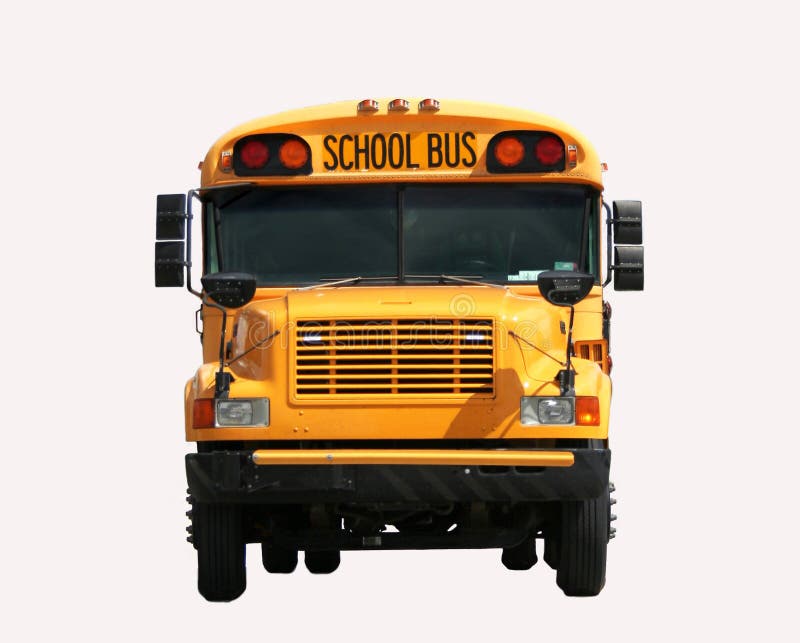 Schoolbus front view stock image. Image of acedemic, stop - 4178899