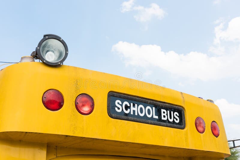 Schoolbus front view stock image. Image of acedemic, stop - 4178899