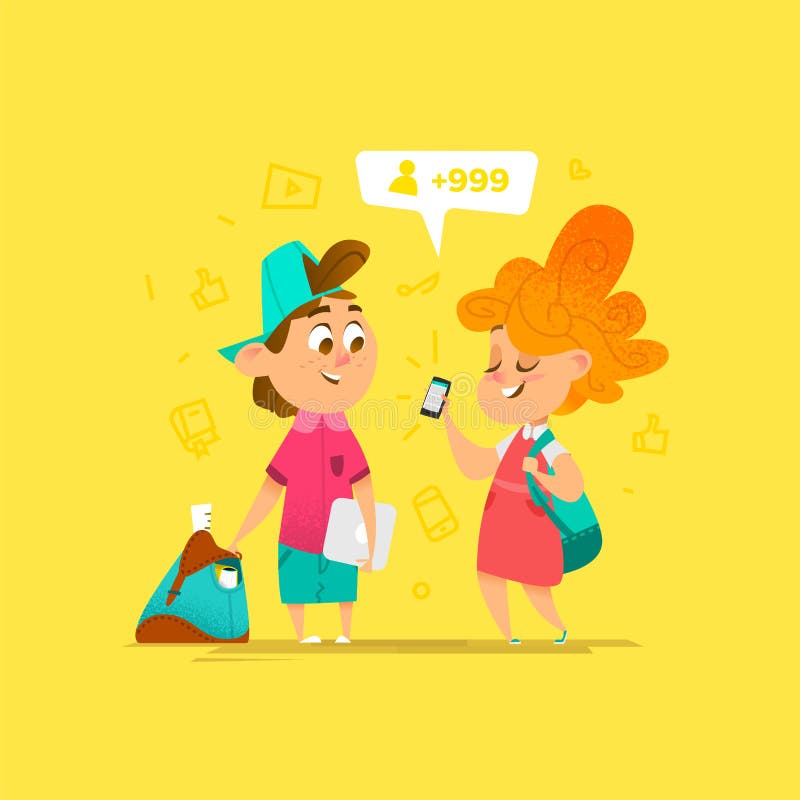 Two Kids Classroom Cartoon Stock Illustrations – 172 Two Kids Classroom ...