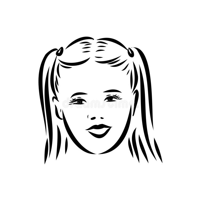 Schoolchildren Go To School Hand in Hand. Sketch Stock Vector ...