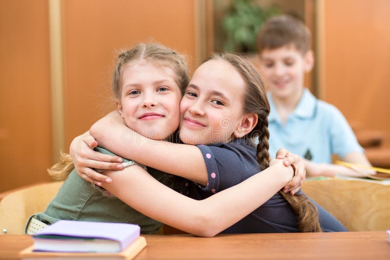 Schoolchildren at Lesson Break Stock Image - Image of child, grade ...