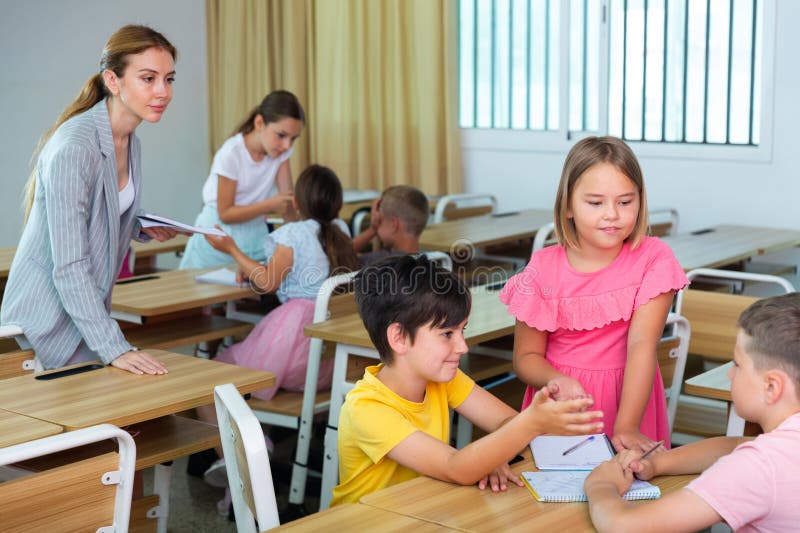 Kids doing group tasks stock image. Image of caucasian - 269786879 Kids doing group tasks stock image. Image of caucasian - 269786879