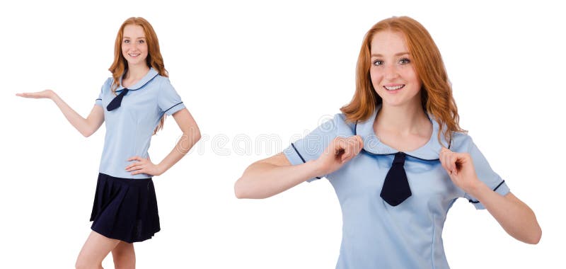 Young Student Female Pointing Isolated on White Stock Photo - Image of ... Young Student Female Pointing Isolated on White Stock Photo - Image of ...
