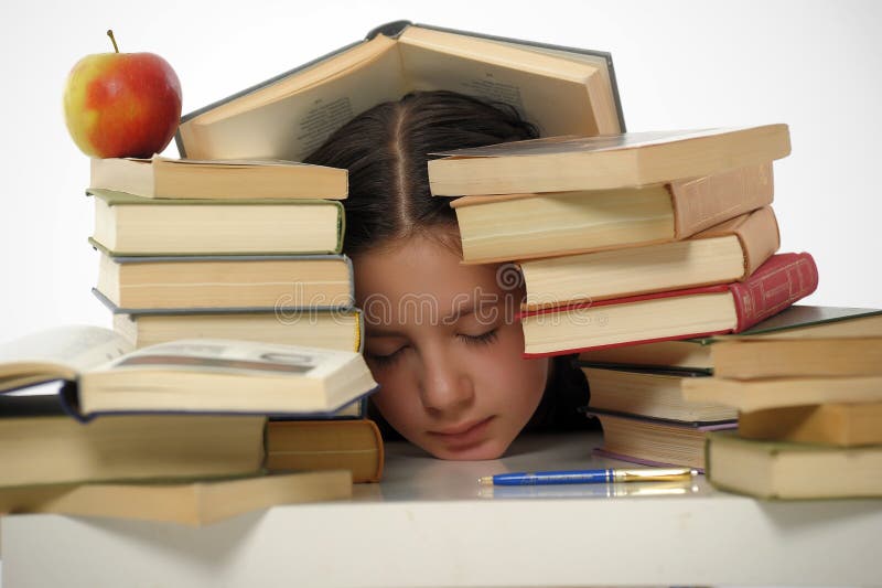 Smiling Schoolgirl with Books Stock Photo - Image of happiness, female ...