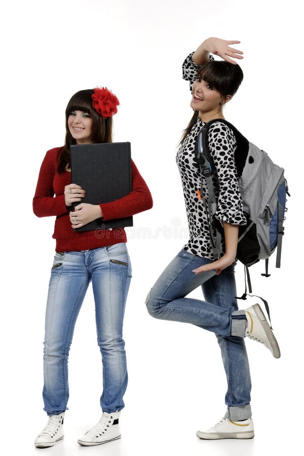 Asian teens stock image. Image of university, pretty, thin - 7539125