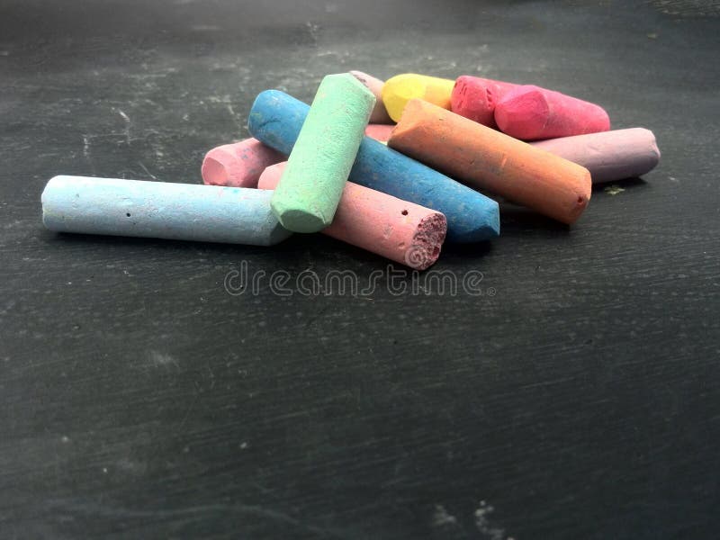 Schooling or Education Chalk on Schoolboard Stock Image - Image of ...