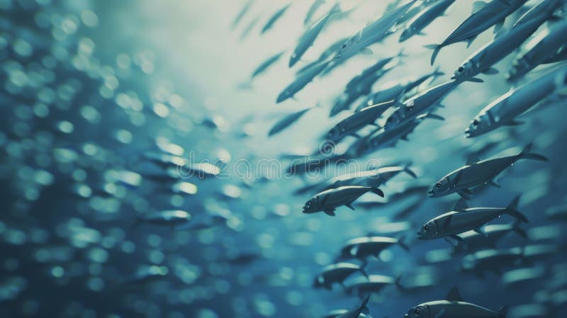 Schools of Fish Swim in Unison Their Movements Dictated by Smart ...