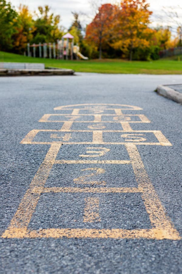Empty Hopscotch Board stock photo. Image of school, hopscotch - 9132948