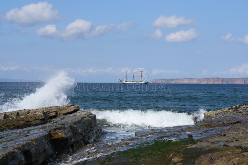Schooner At Anchor Picture. Image: 5241609