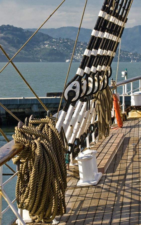 Schooner Rigging stock image. Image of lines, marine - 12350925