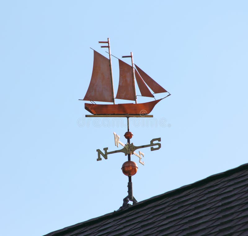 Weather vane stock photo. Image of arrow, boat, weather - 458976