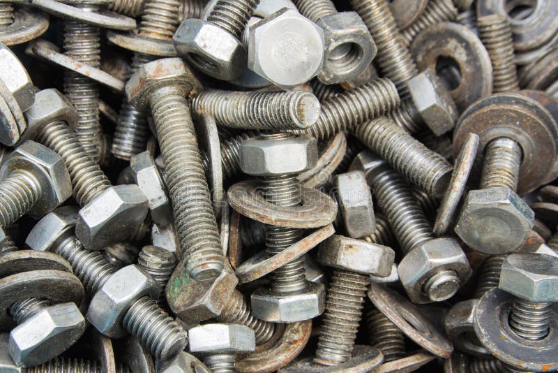 Schraube und Mutter stockbild. Bild von eisenwarenhandlung - 29002183