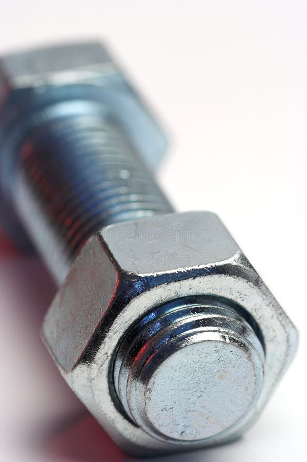 Schrauben und Muttern stockbild. Bild von connector, connection - 8151647