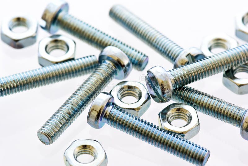 Schrauben und Muttern stockbild. Bild von frau, eisen - 9148333