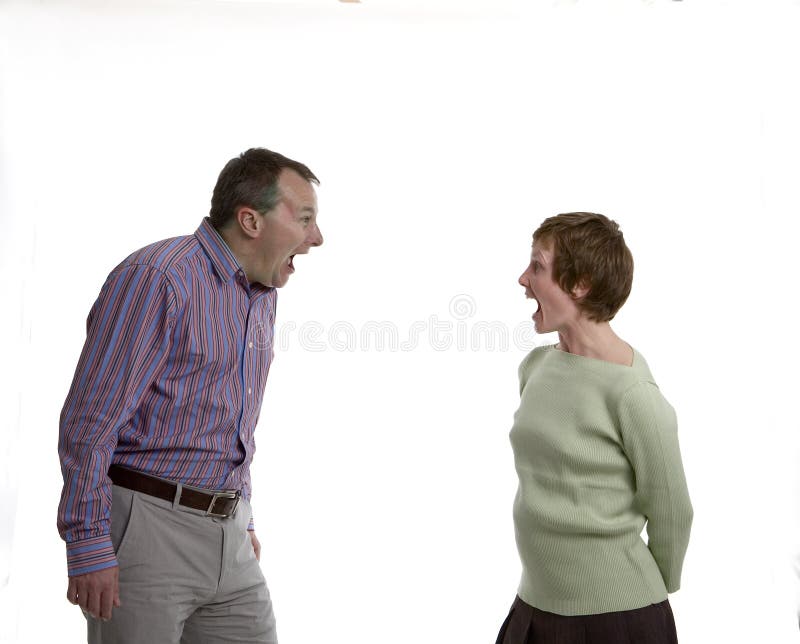 Schreien an einander stockbild. Bild von männer, muttergesellschaft ...