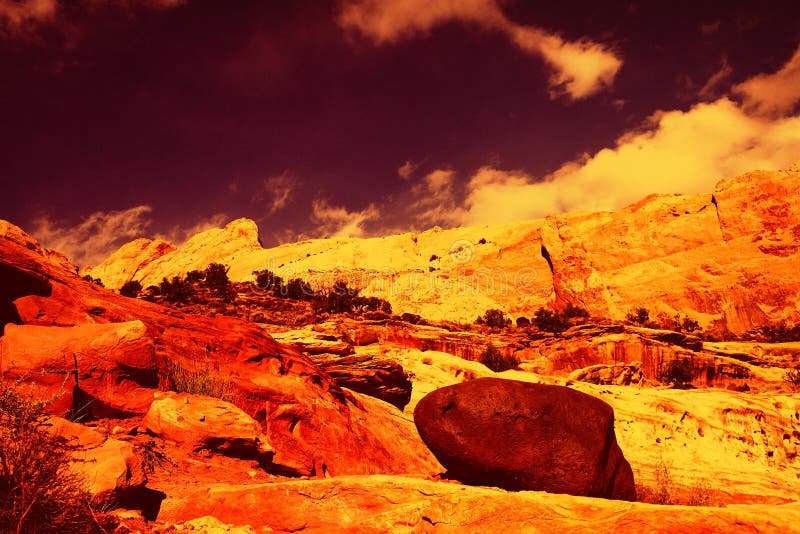 Schreiten des llandscape stockfoto. Bild von wanderungen - 48455884