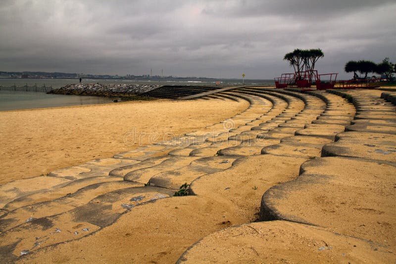 Schritte Zum Strand in Okinawa Stockbild - Bild von kanon, nave: 113254737