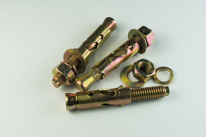 Metaal schroef-bout stock foto. Afbeelding bestaande uit staal - 13723026