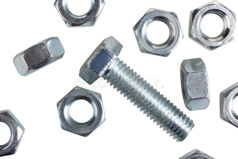 Schroef, bout en noot stock afbeelding. Image of noot - 3970167