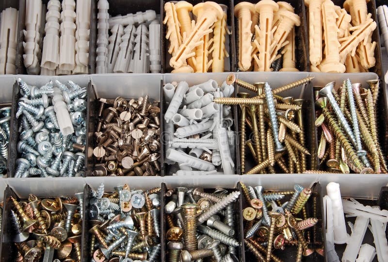 Plastic Draagtang Met Bouten, Moeren, Zelfklevende Schroeven En ...