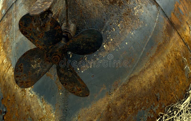 Schroefsel Van Een Oude Ijzeren Boot Stock Foto - Image of metaal ...