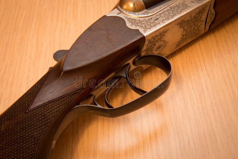 Schrotflinte stockbild. Bild von laubsägearbeit, munition - 41103731