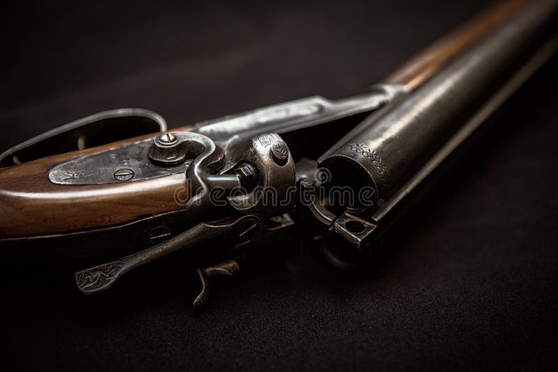 Schrotflinte stockbild. Bild von laubsägearbeit, munition - 41103731