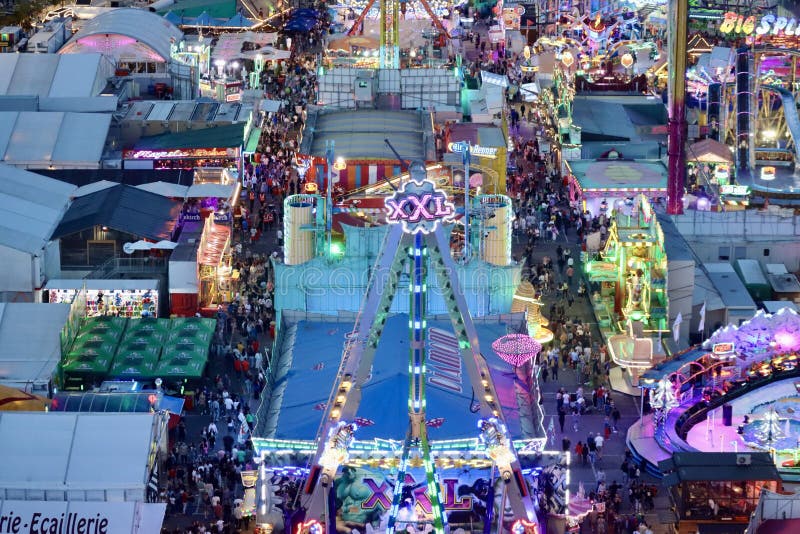 Schueberfouer in Luxembourg Editorial Stock Photo - Image of attraction ...